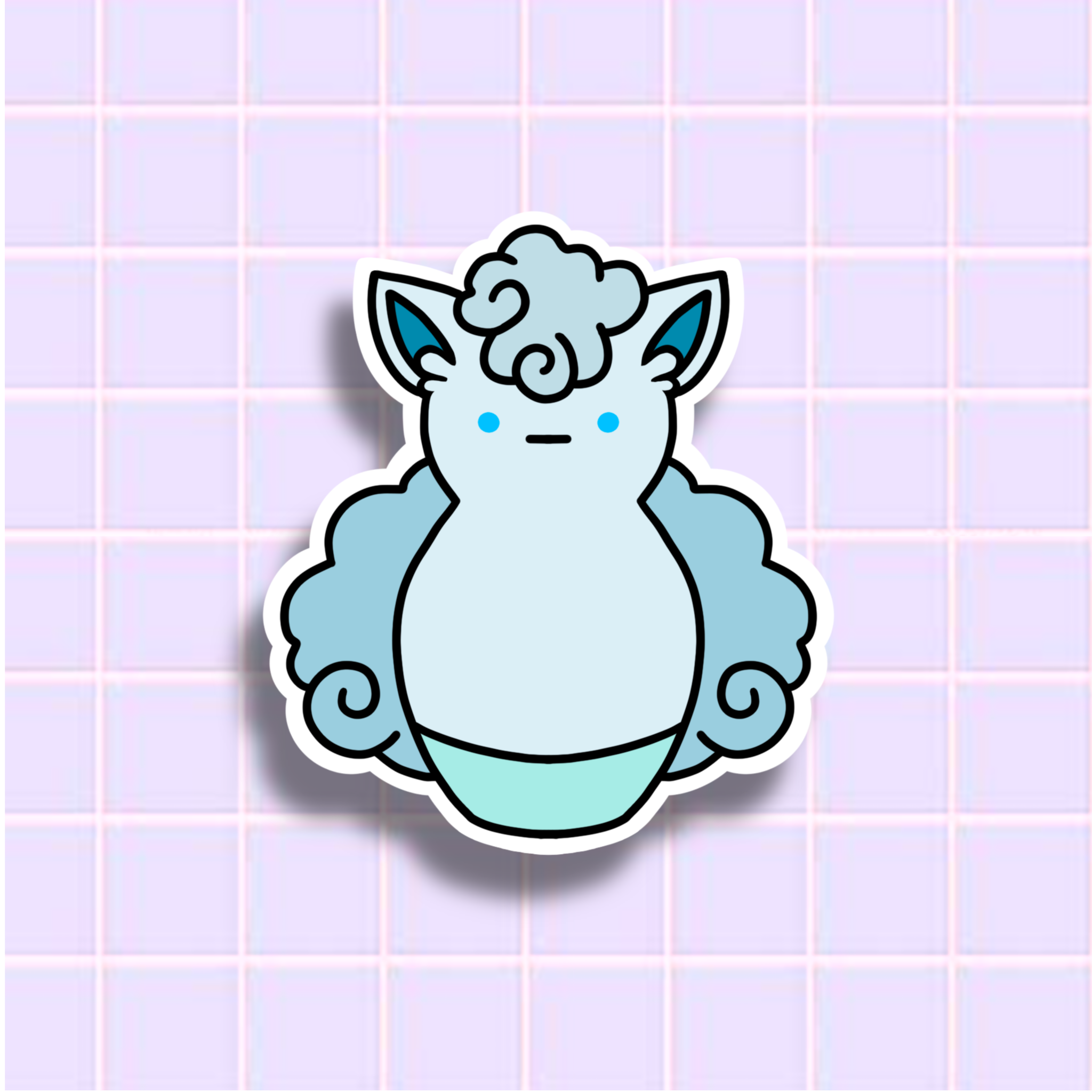 Alola Vulpix Sticker – michwucreations